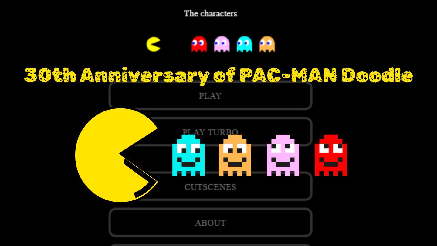 Pac-Man 30th Anniversary - Play Google Doodle Fullscreen